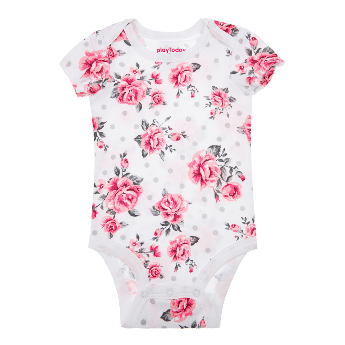 Розовый комплект: боди 2 шт., брюки для девочки PlayToday Baby ...